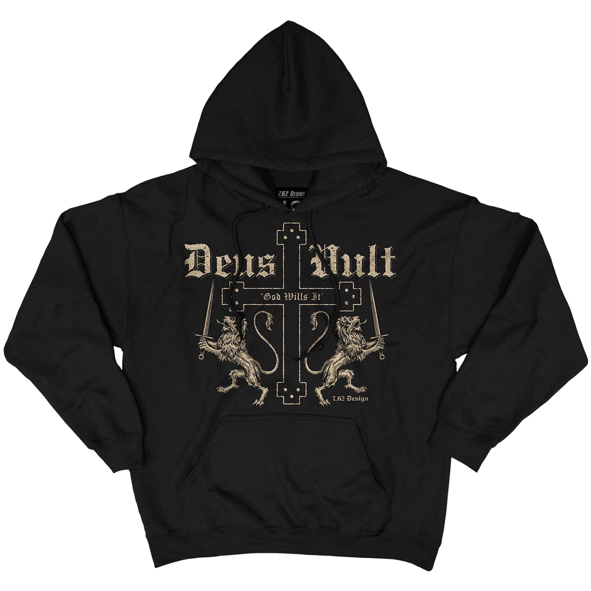 7.62 Design Deus Vult Hoodie Black | 7.62 Design | Military 1st